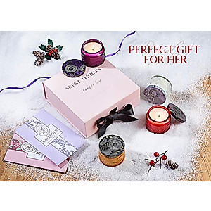 Aromatherapy Candle Gift Set for Women - 6-Piece Scented Candles, Ideal for Mom, Sister, Daughter, Perfect for Birthdays, Mother's Day, and Special Occasions - Relaxing and Delightful Fragrances