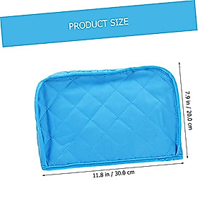 RUNROTOO Bread Machine Dust Cover Home Appliances Air Fryer Toaster Oven Toaster Bread Machine Supplies Air Fryer Cover Polyester Toaster Cover Toaster Appliance Cover Home Supply Coat Blue