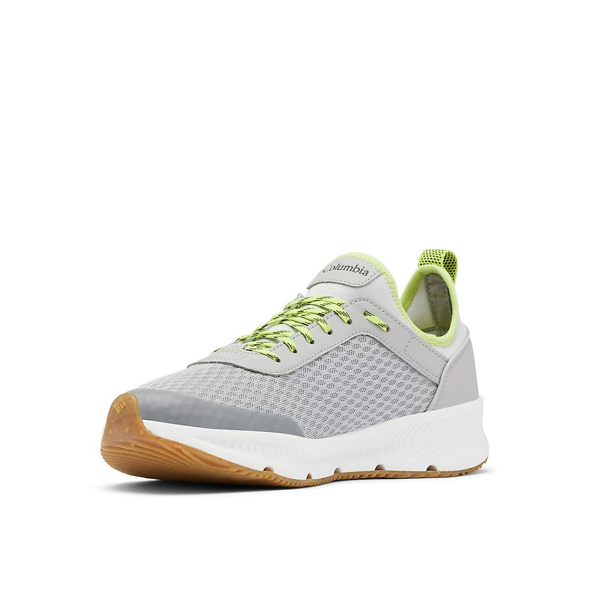 Columbia Mens Summertide Water Shoe, Steam/Voltage, 10.5 US Grey, Yellow