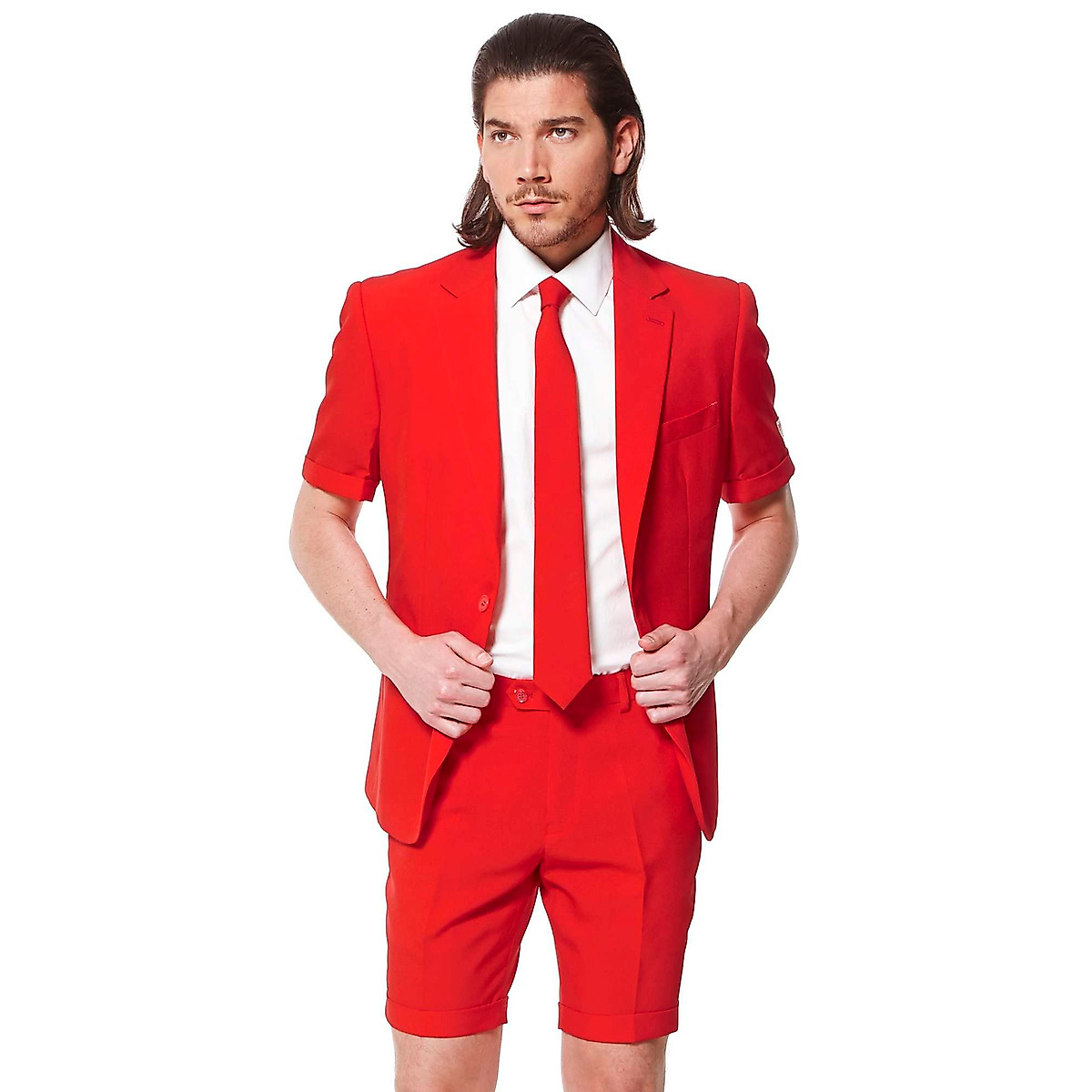 OppoSuits Men's Summer Red Devil, 42