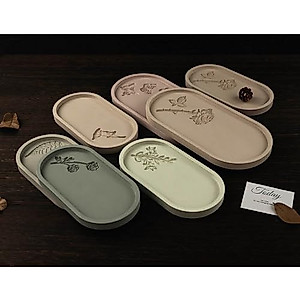 Resin Dish Molds Plate Silicone Moulds Elliptical Shaped Tray Molds Cup Pad Mold Silicone Molds for Resin Casting