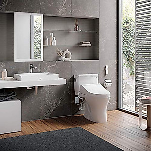 TOTO SW3083#01 WASHLET C5 Round Electronic Bidet Toilet Seat, C5Round, Cotton White