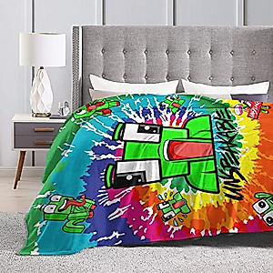 Cartoon Blanket Throw Blankets Couch Bed Sofa Fleece Blanket Super Soft Fuzzy Warm Cozy Flannel Fleece Bed Blanket Lightweight Decorative Living Room for All Seasons 50"X40"