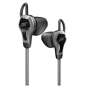 SMS Audio Bio Sport Biometric Wired in-Ear Headphones with Heart Rate Monitor, Black/Grey