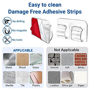 Hooks for Outdoor String Lights Clips, 20Pcs Heavy Duty Cable Clips with Waterproof Adhesive Strips for Hanging Christmas Light - Outside UV-Resistant Clear Sticky Cord Holders Rope Organizer