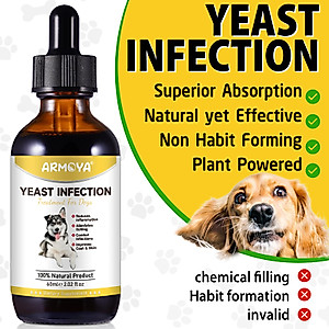 Natural Yeast Infection Treatment for Dogs - Helps to Support Itch Relief - Inflammation Relief & More - Dog Yeast Infection Treatment - Dog Ear Infection Treatment - Dog Allergy | 2 Oz