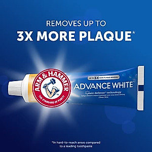 Arm & Hammer Advance White Extreme Whitening with Stain Defense, Fresh Mint, 6 oz Twin Pack (Packaging May Vary)