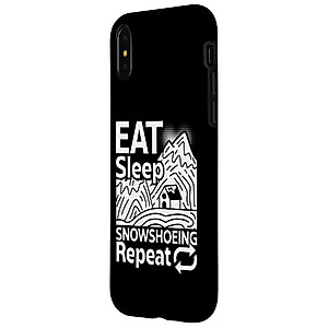 iPhone X/XS Snowshoeing Boots Snowshoes Hiking Shoes Trails Case