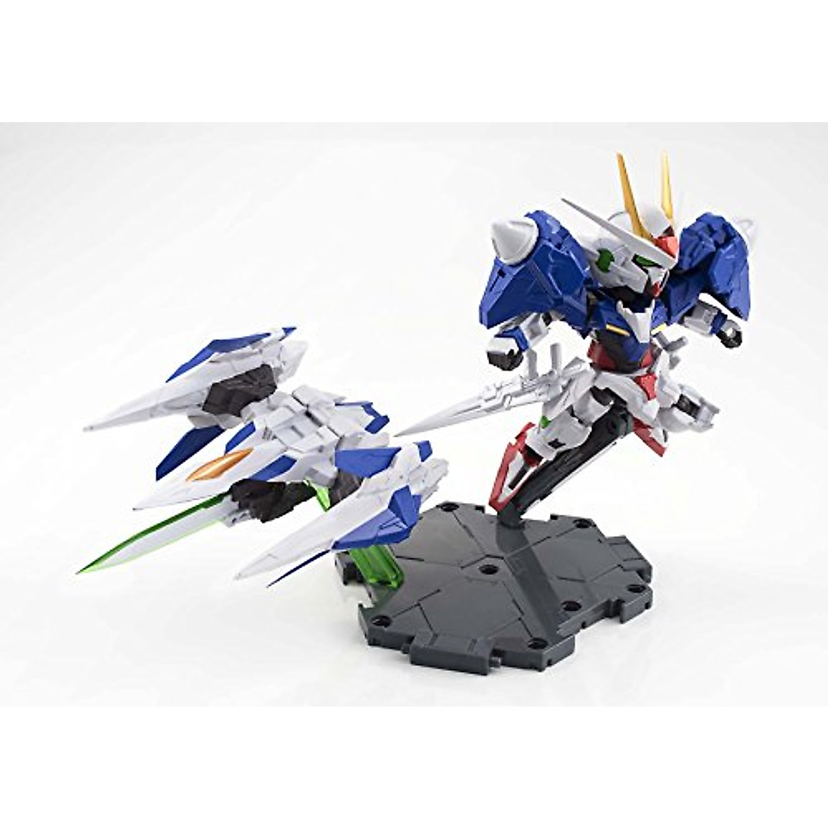 TAMASHII NATIONS Bandai Nxedge Style 00 Gundam and 00 Raiser 00 Gundam Action Figure