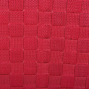DII Woven Nylon Trapezoid Storage Bin, for Home, Office, Closets, & Everyday Storage Needs, Red, Tray