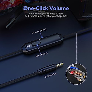 NUBWO N16 Gaming Headset - Noise Canceling Mic, Stereo Sound, and Comfortable Design for PS5, PS4, Xbox One, Switch, PC, Laptop, and Mac (Very PERI)