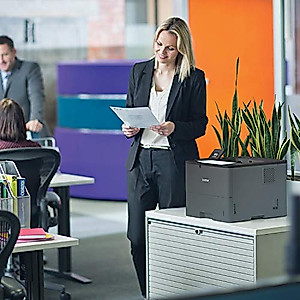 Brother Monochrome Laser Printer, HL-L6300DW, Wireless Networking, Mobile Printing, Duplex Printing, Large Paper Capacity, Cloud Printing, Amazon Dash Replenishment Ready