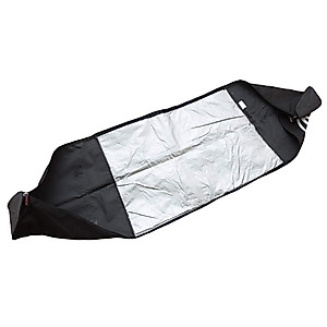 BRUBAKER "Champion Combo Ski Boot Bag and Ski Bag for 1 Pair of Ski up to 190 cm, Poles, Boots and Helmet - Black Green