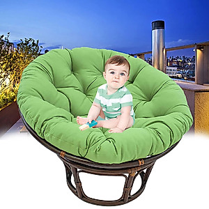 Gruytoie Papasan Round Chair Cushions, Swing Hanging Basket Seat Cushion, Thick Comfortable and Oversized Papasan