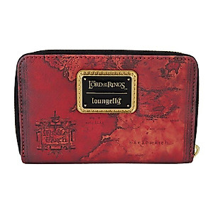 Loungefly Lord of the Rings The One Ring Zip Around Wallet, Black