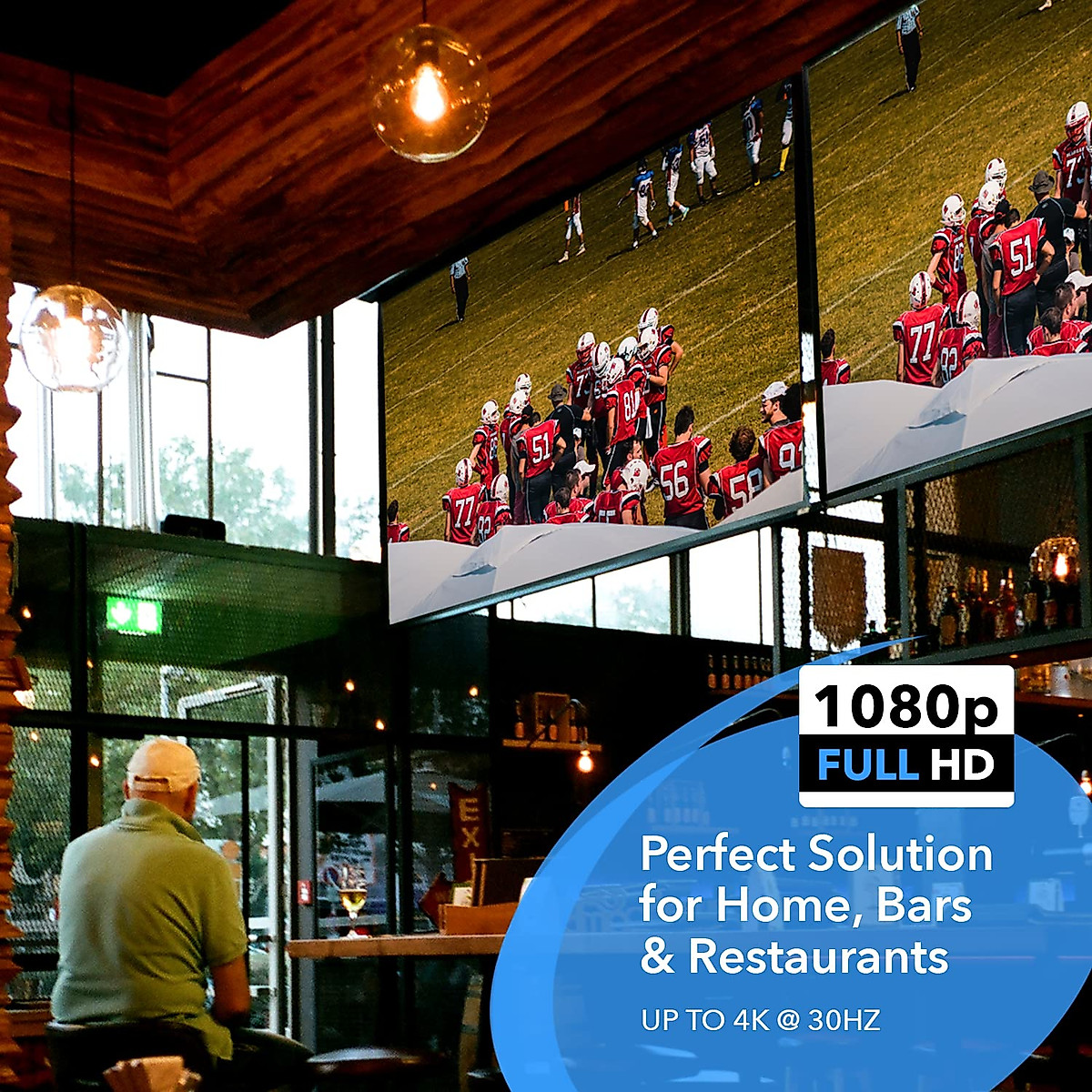 OREI HDMI Splitter 1 in 8 Out with Video Resolutions up to 4K@30hz, EDID Management, 10.2 Gbps Video Bandwidth & Plug and Play Installation