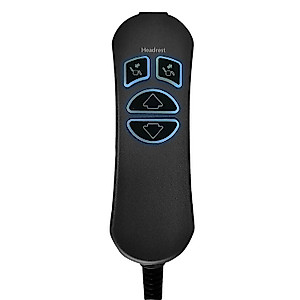 Kroshine Lift Chair Power Recliner Replacement 4 Button 5 Pin Prong MLSK110-A1 Remote Handset Controller Hand Control with USB and Backlight