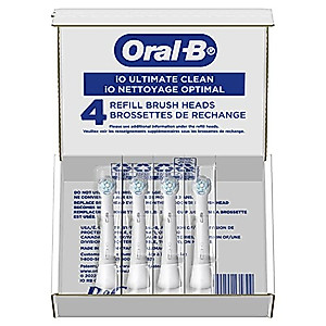 Oral-B iO Ultimate Clean Replacement Brush Heads, White, 4 Count