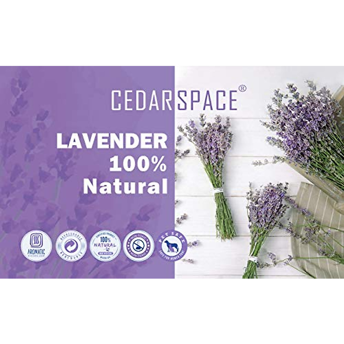 Cedar Space Cedar Blocks for Clothes Storage Set of 24, Cedar Sachets 12-Pcs Lavender Sachets 12-Pcs, 100% Aromatic Red Cedar Accessories for Wardrobes Closets and Drawers