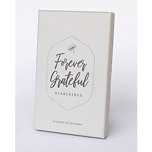 Forever Grateful Wind Chime with Engraved Thank You Message - Unique Gift of Gratitude/Appreciation Gift/Thank You Gift for Special Friend/Family/Coworkers/Teachers/Mentor