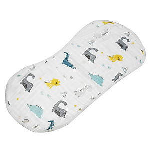 ShoppeWatch Muslin Burp Cloths Baby Burping Bibs 100% Organic Cotton 5-Pack Large 6 Layers Thick Soft Absorbent Cloth Spit Up Dribble Towels Rags for Newborns & Babies Unisex Shower Gift BB20