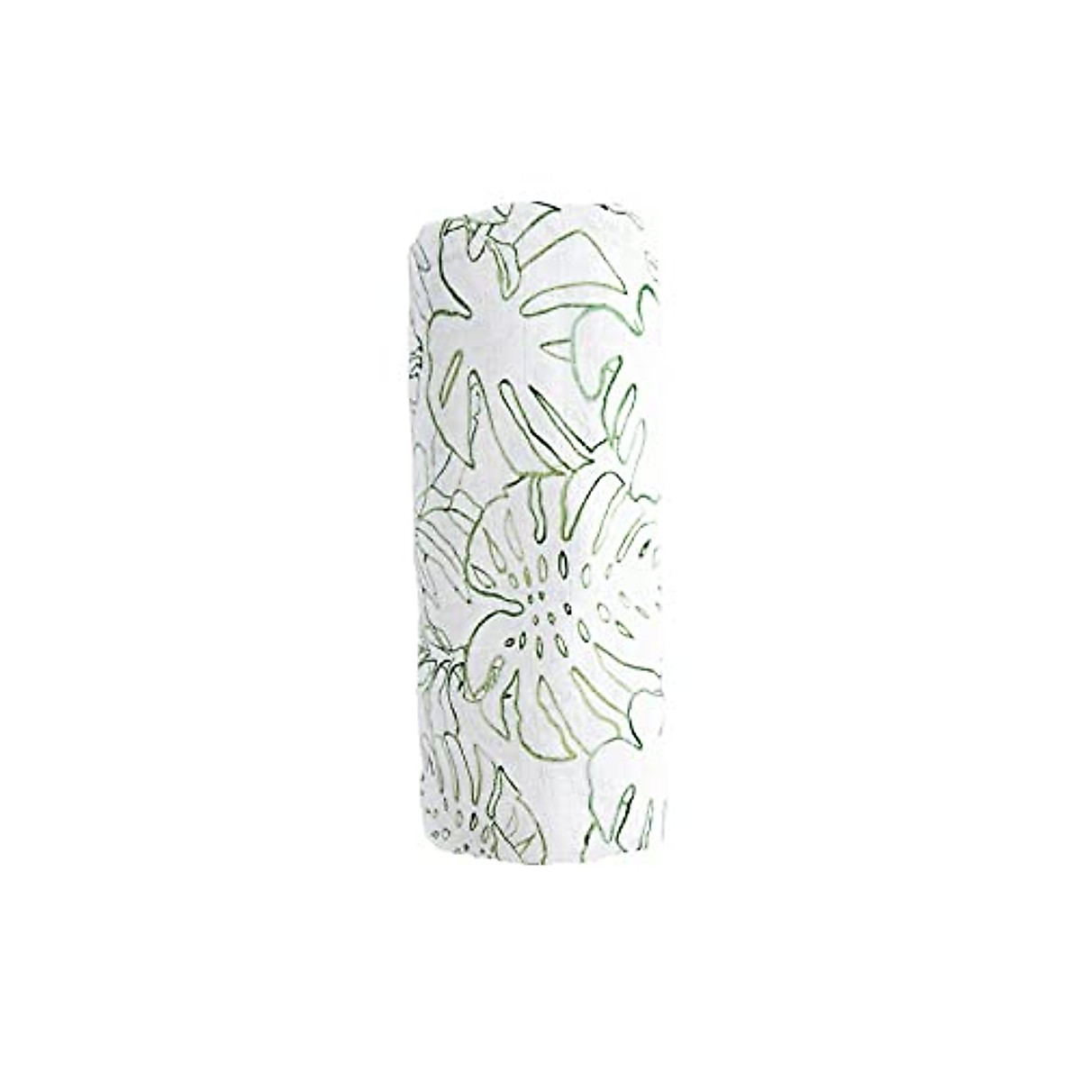 Red Rover Kids Cotton Muslin Swaddle - 47”x 47”- 100% Cotton – Machine Washable – Softer with Every Wash – Playful Designs -Soft, Breathable & Lightweight – Unisex (Jungle Leaf)