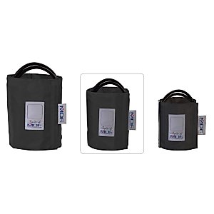MDF Instruments Latex-Free Large Adult Replacement Blood Pressure Monitor Cuff D-Ring - Double Tube - Black (MDF2080460D-11)