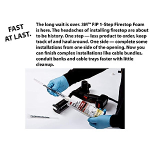 3M Fire Barrier Rated Foam, FIP 1-Step, 12.85 fl oz Cartridge, 6/case