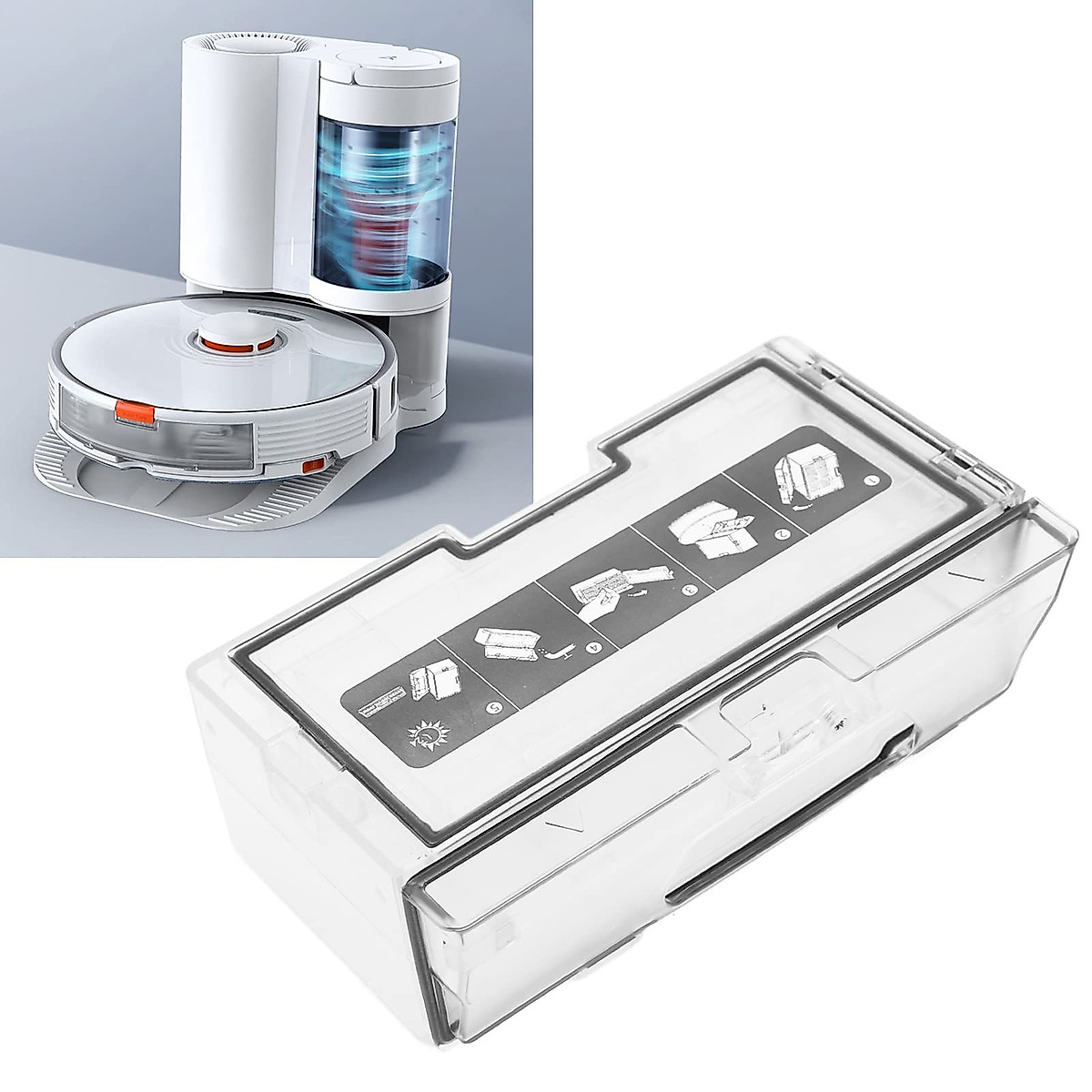 Dust Collection Box for Xiaomi Roborock S7 T7S T7S Plus G10 Floor Sweeping Robot Trash Collection Box Accessories