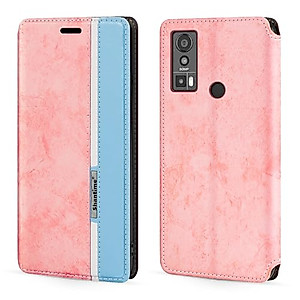 for BLU S91 Pro Case, Fashion Multicolor Magnetic Closure Leather Flip Case Cover with Card Holder for BLU S91 Pro (6.5”)