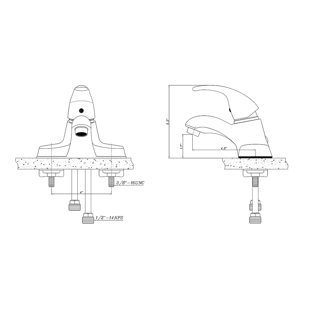 Dura Faucet DF-NML210-VB RV Single Lever Bathroom Faucet (Venetian Bronze)