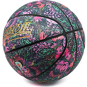 REBOILPHASE Kids Basketball, Size 6, Faux Leather, 22.6 CM Diameter, 510-550g Weight, No Inflating Needed