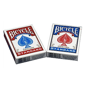 Bicycle Poker Size Standard Index Playing Cards, 4 Deck Player's Pack