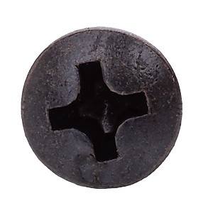 #7 x 5/8" Antique Brass Oval Head Coars Thread Phillips Wood Screws - Pack of 25 - Self Tapping Screws for Wood - OS5-SAB