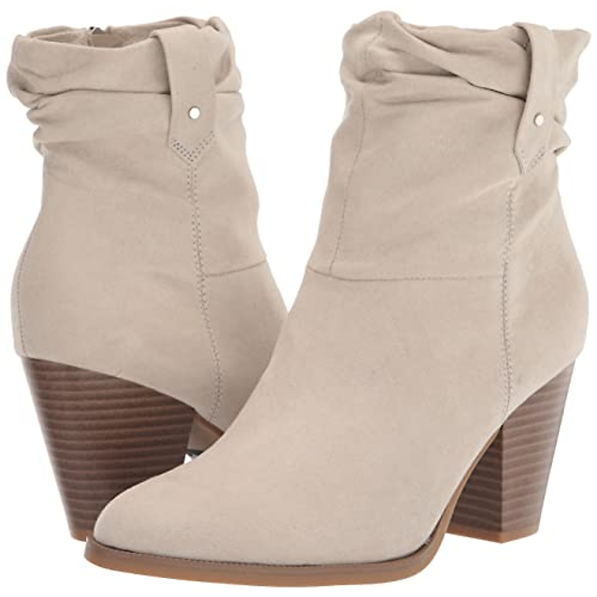 Dr. Scholl's Shoes Women's Kall Me Mid Shaft Boots Calf, Oyster Fabric, 8.5