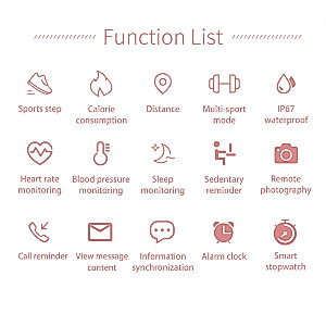 Thafikzi Smartwatch for Women Compatible for iPhone Samsung Android iOS Phones. Smart Bracelet with Female Menstrual Cycle Heart Rate Blood Pressure Remote Photography Waterproof Pedometer (Gold)