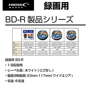 20 Hi-Disc Bluray 25GB BD-R Single Layer 6x Speed No Logo Fully Printable Factory Sealed in Spindle