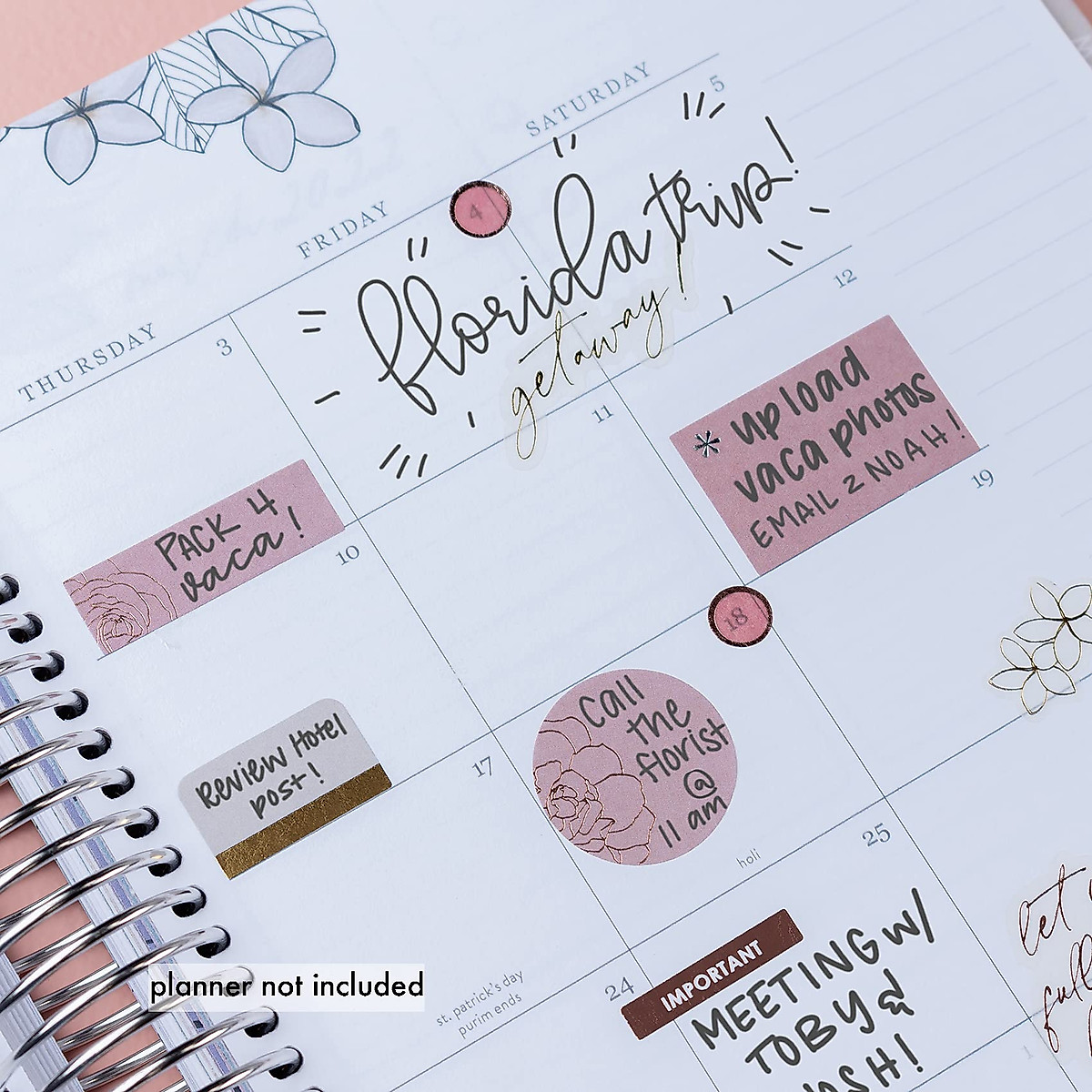 Classic Sticker Book in Flora, Decorate Your Paper Crafts, Label, Color Code Your Planner and Calendar with Beautiful Stickers in Elegant Flora by Erin Condren