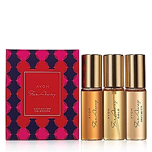 Avon Far Away Travel Size Collection 3pcs purse sprays boxed gift set sold by The Glam Shop