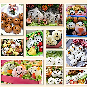 bingxqiso 1PC Cartoon Laver Seaweed Nori Cutter Onigiri Punch Stamp DIY Baby Meal Smiling Face Sushi Tool Maker Mold Kitchen Bento Decoration