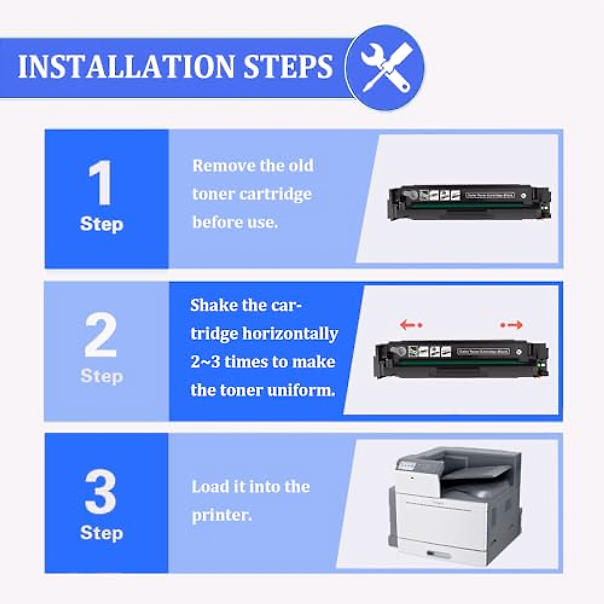 206A Toner Cartridge (with Chip) Compatible for HP W2110A W2111A W2112A W2113A Toner, Work for Color Pro M255dw M255nw MFP M282nw M283 Series Printers, 1 Magenta