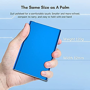 ERYUE 1TB USB3.0 High-Speed Portable Hard Disk 2.5 inch SATA Mobile Hard Drive High-Speed Transmission for PC Laptop Blue