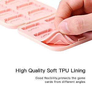 UFOPETIE Card Case for Nintendo Switch Game Card,Compatible with Nintendo Switch Case Animal Crossing Theme,Game Case for Animal Crossing Cards,for Switch Accessories-Thumb Grip 2PCS-Caught Butterfly