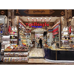 Gulluoglu Candy Floss-Turkish Cotton Candy (Plain), 8.8oz - 250g (Pack of 1), daily fresh shipment from Istanbul/Turkey, Ideal Gift for All Occasions