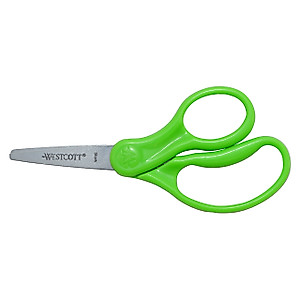 Westcott Scissors For Kids, 5’’ Pointed Safety Scissors, Assorted, 6 Pack (16455)