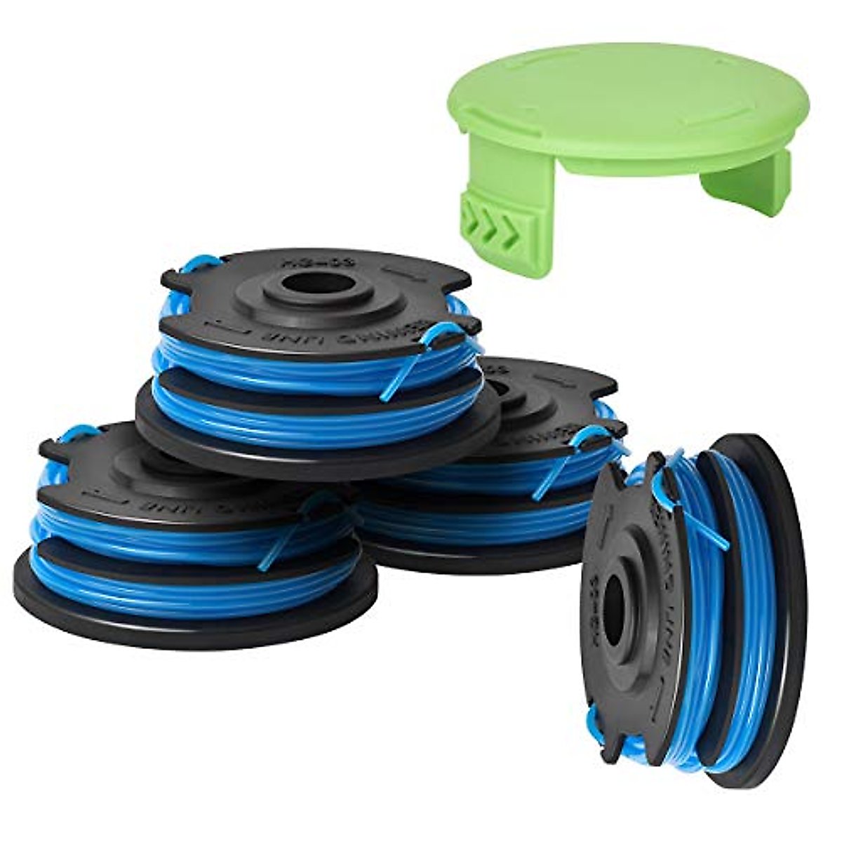 Weed Eater Dual Line - Replacement String Trimmer Line Spools for Greenworks 21212 and 21272
