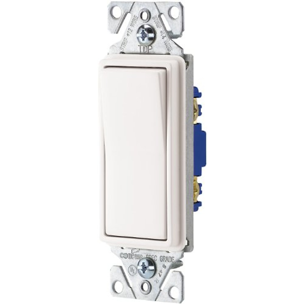 EATON Wiring 7501W-BOX 15-Amp 120-Volt Single-Pole Decorator, White