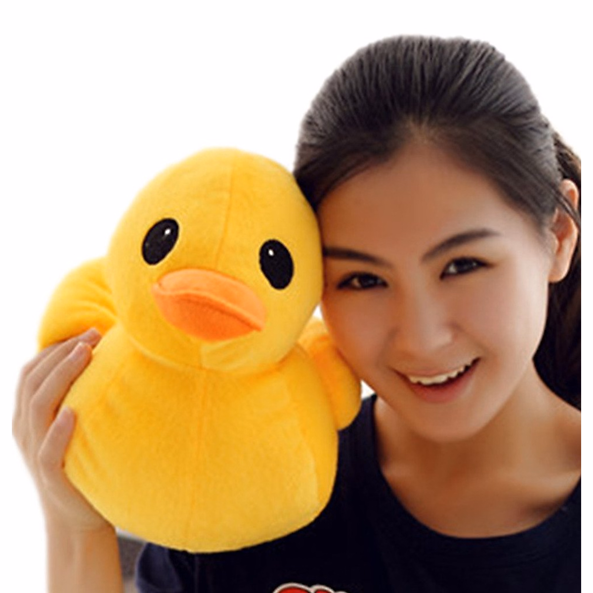 Bansusu 30CM Plush Yellow Duck Soft Stuffed Animal Toy Sofa Decoration for Kids Birthday