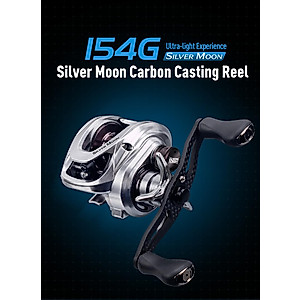KINGDOM Baitcasting Reels Lightweight Graphite Frame Fishing Reels with Corrosion Resistant Bearings Baitcaster Reels Carbon Fiber Drag Baitcast Reels with 7.1:1 Gear Ratio Casting (right)