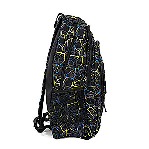 Parquet Travel Backpack For Outdoors,Luggage,Laptops - Adults Sports Bookbag, Abstract, (Black)